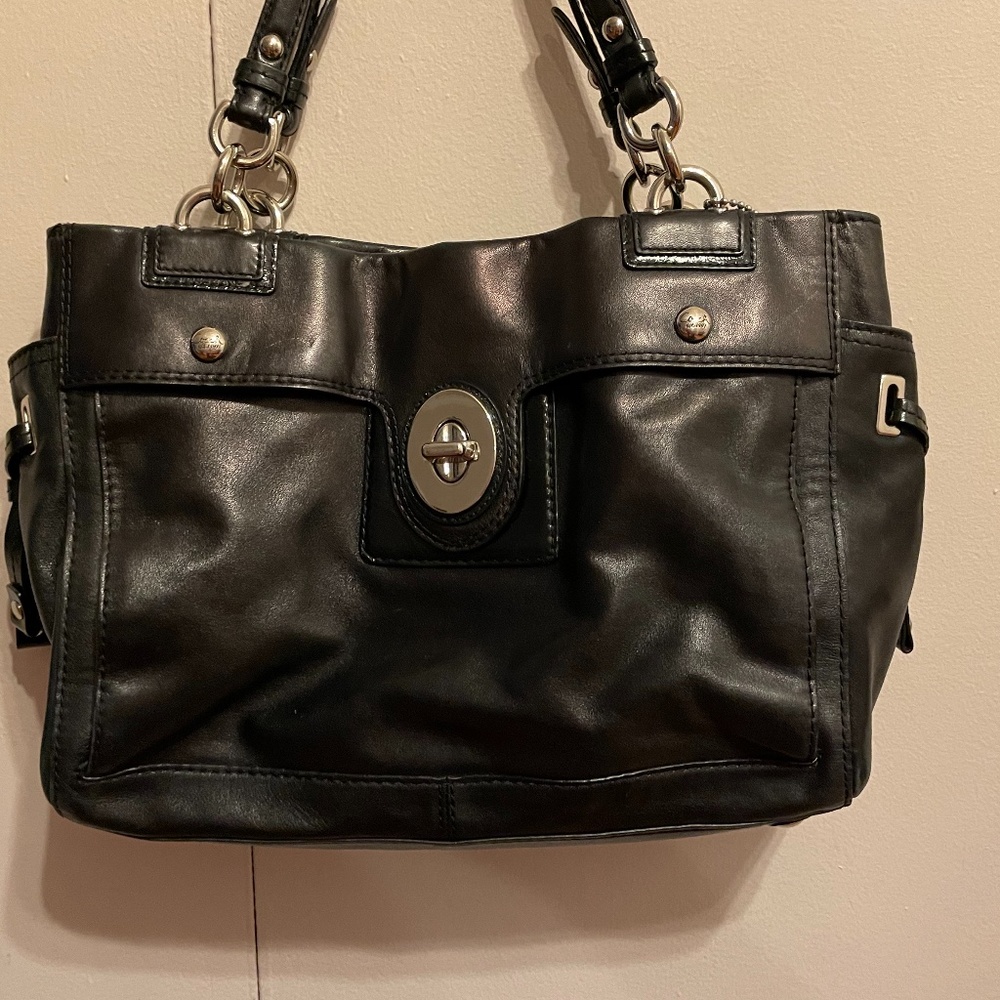 Coach Peyton Leather Large Carryall Style 14510 In - Gem